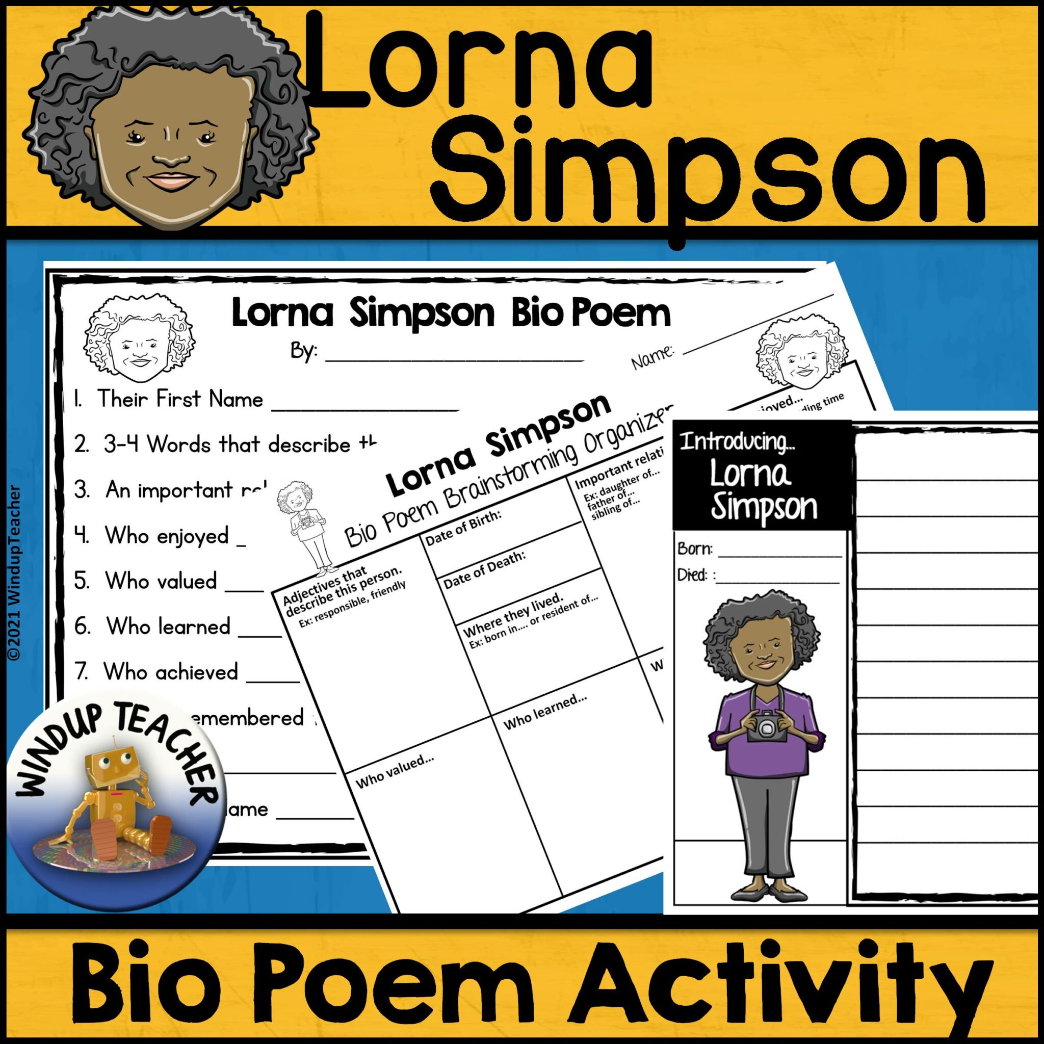 Lorna Simpson Poem Writing Activity - Made By Teachers