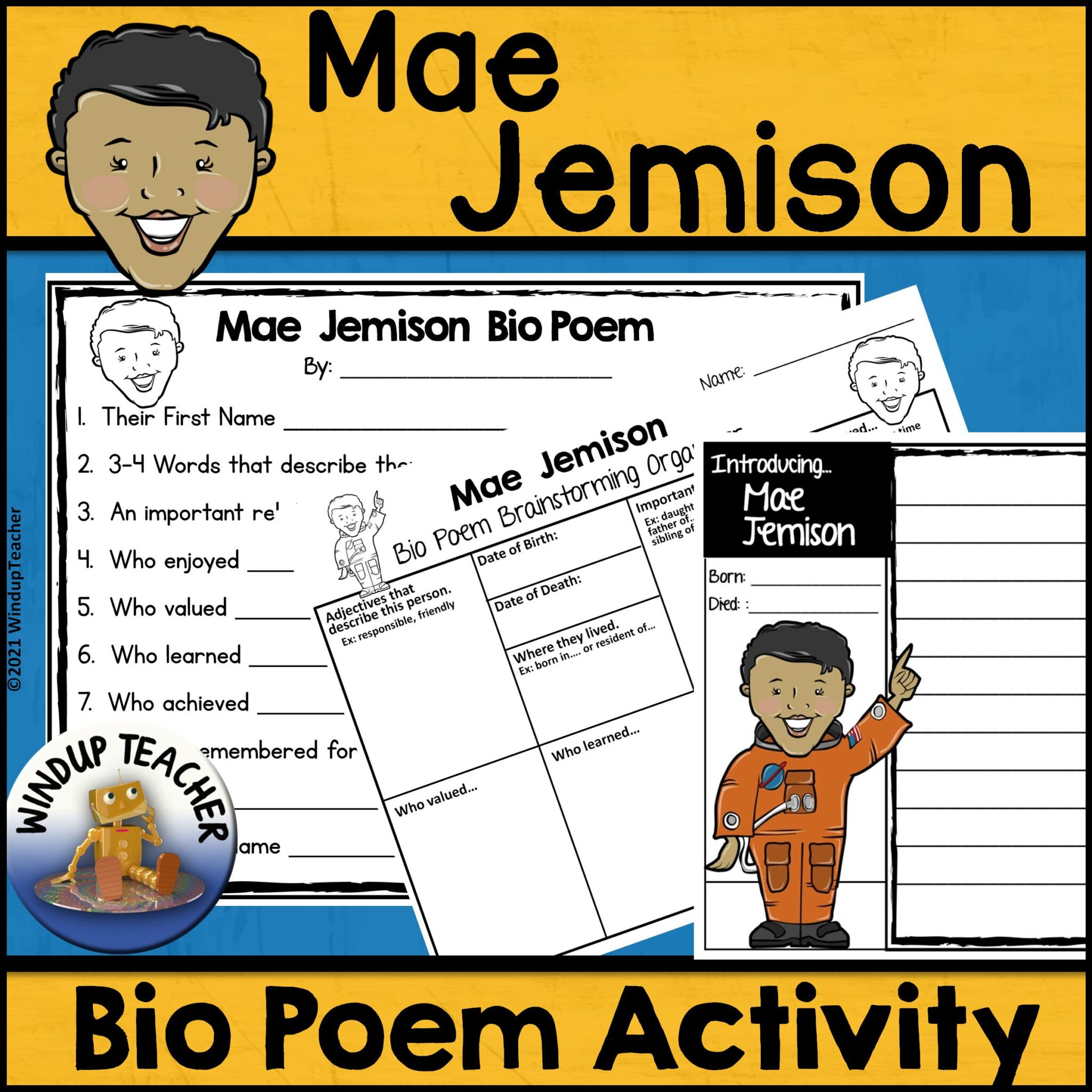 Mae Jemison Poem Writing Activity | Made By Teachers