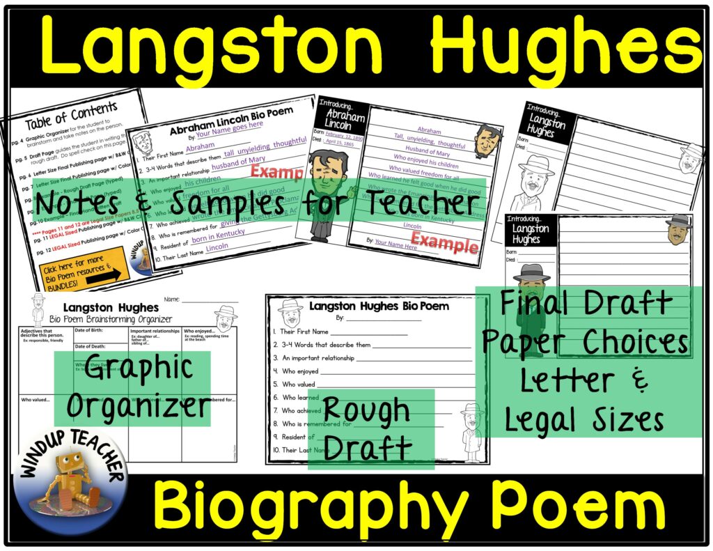 Langston Hughes Poem Writing Activity - Made By Teachers