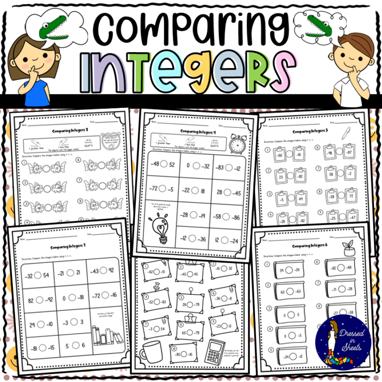 Comparing Integers - Made By Teachers