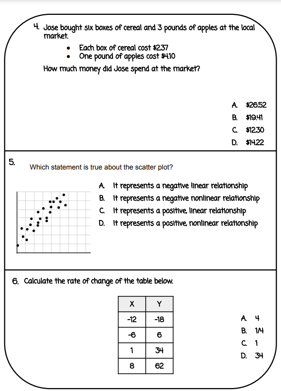 8th Grade Math End Of Year STAAR Review Packet With Helpful Hints Page 8th Grade Math End Of Year STAAR Review Packet With Helpful Hints Page
