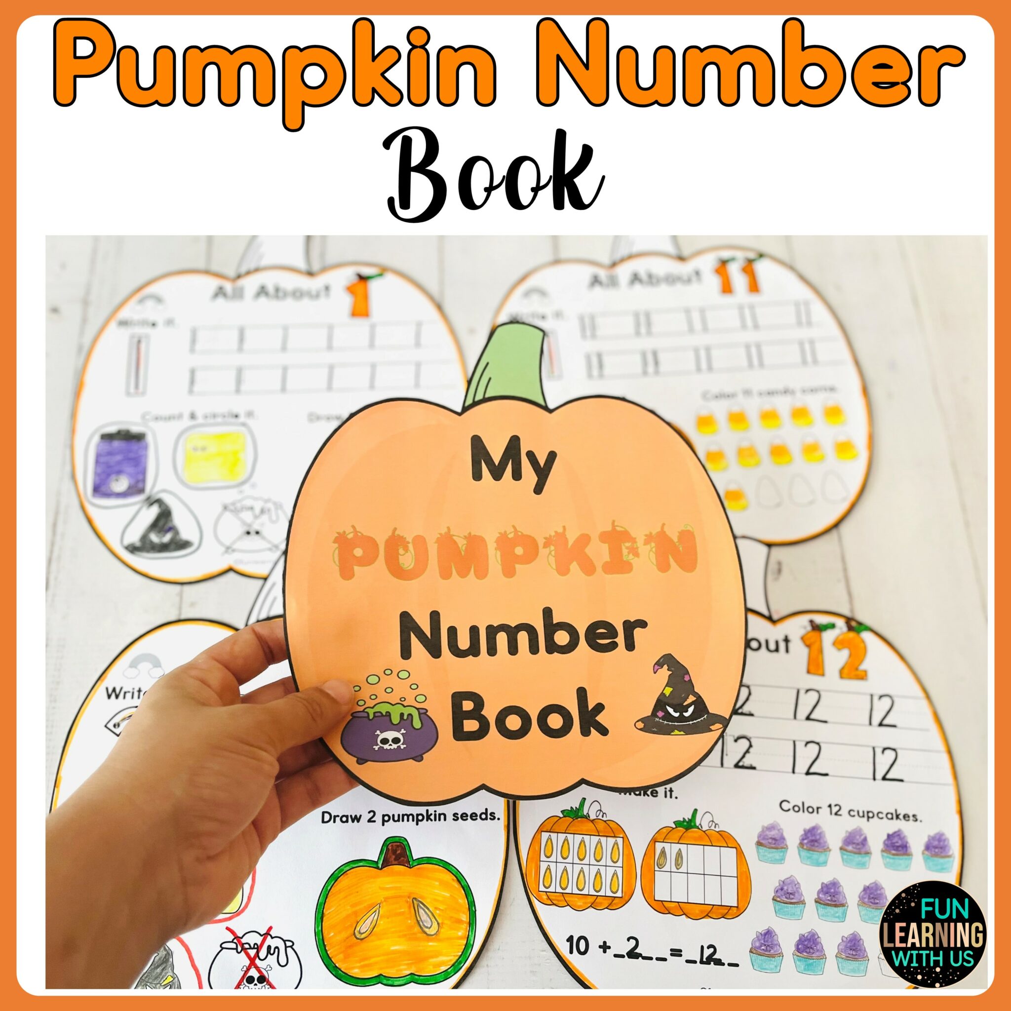 Pumpkin Number Practice Book | October Pumpkin Week Worksheets | Made ...