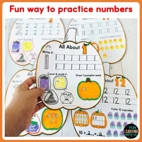Pumpkin Number Practice Book | October Pumpkin Week Worksheets - Made ...