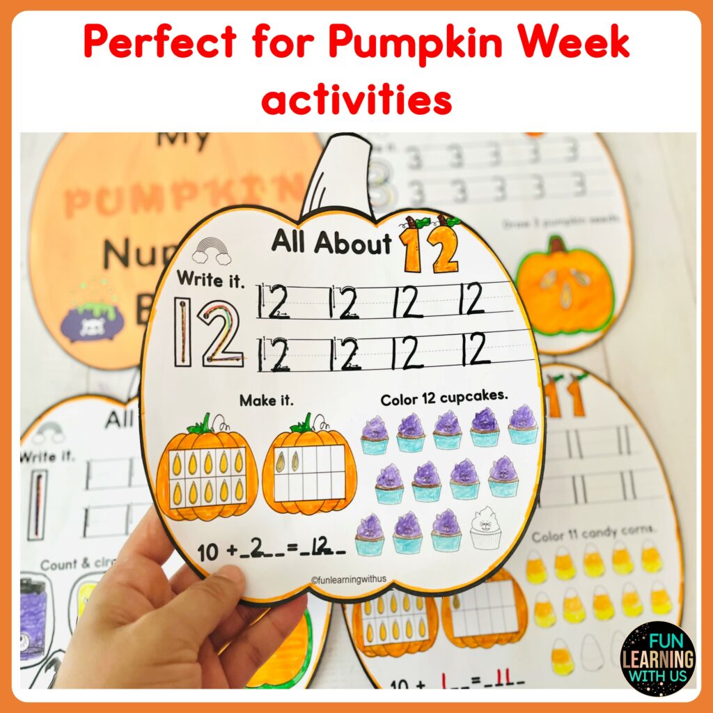 Pumpkin Number Practice Book | October Pumpkin Week Worksheets | Made ...