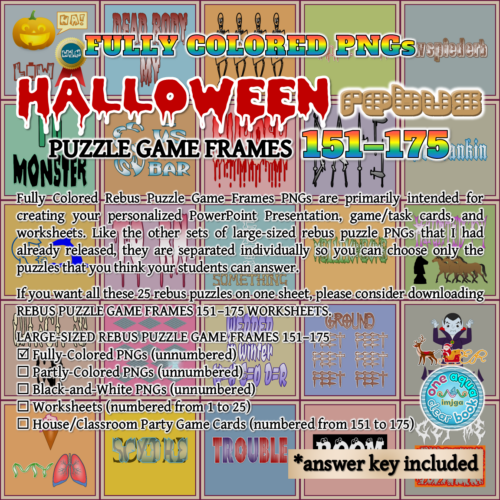 Halloween Puzzles: Tangrams and Rebuses | Made By Teachers