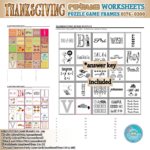 THANKSGIVING Rebus Puzzle Game Frames 176–200 Worksheets - Made By Teachers
