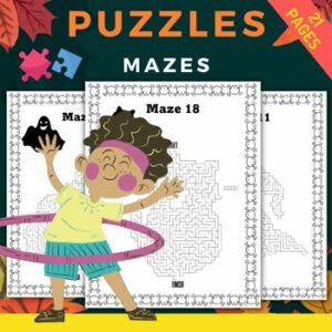 Fall Spooky Puzzles Mazes With Solution - October November Games ...