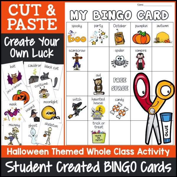 Halloween Bingo Game | Cut and Paste Printable Bingo {Dollar Deals ...