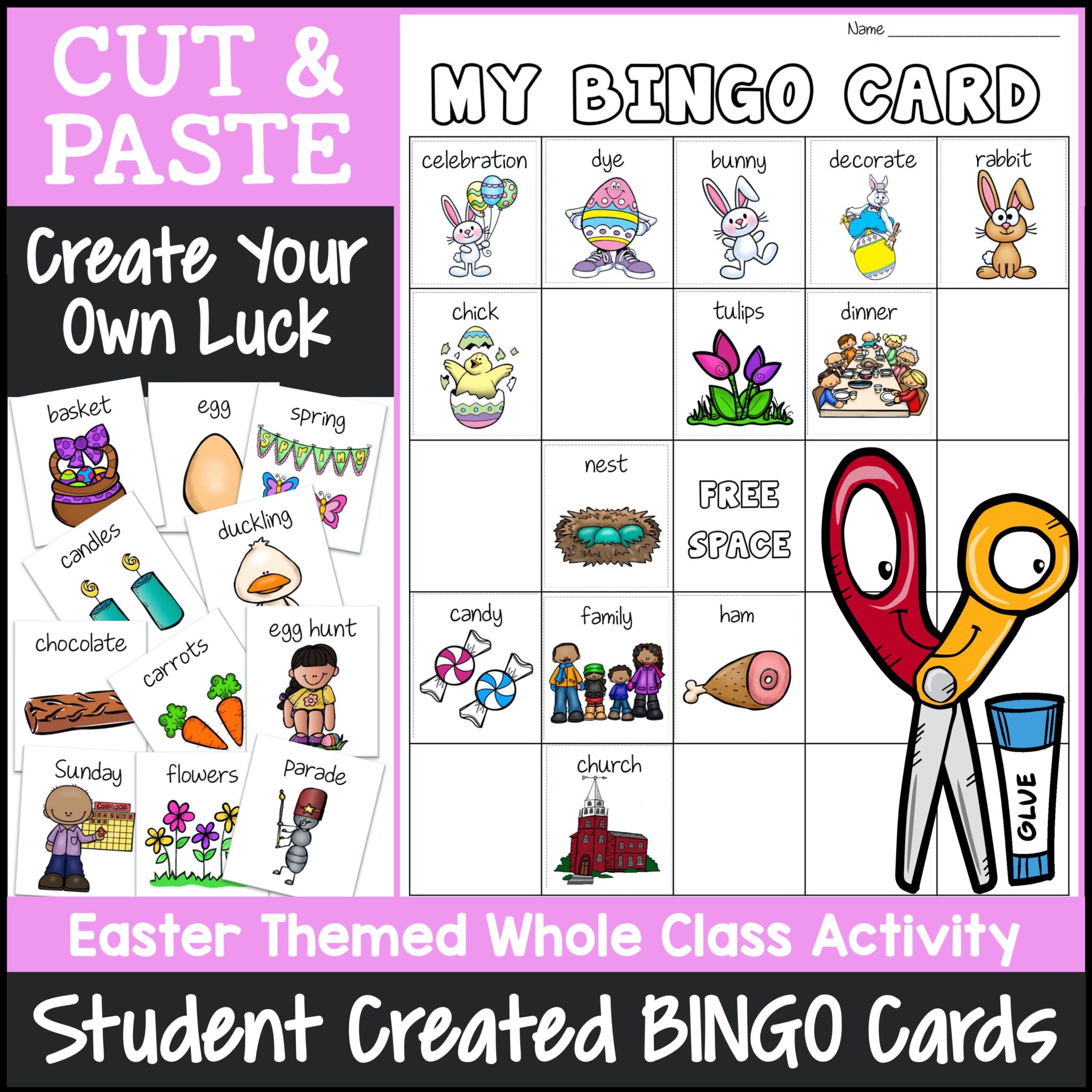 Winter Bingo Game | Cut and Paste Printable Bingo {Dollar Deals} | Made ...