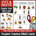 Fall Bingo Game | Cut and Paste Printable Bingo {Dollar Deals} | Made ...