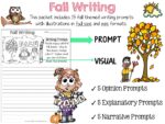 Fall Picture Writing Prompts (Opinion, Explanatory, Narrative) | Made ...