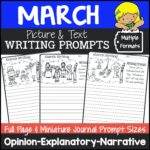 March Picture Writing Prompts (Opinion, Explanatory, Narrative) | Made ...