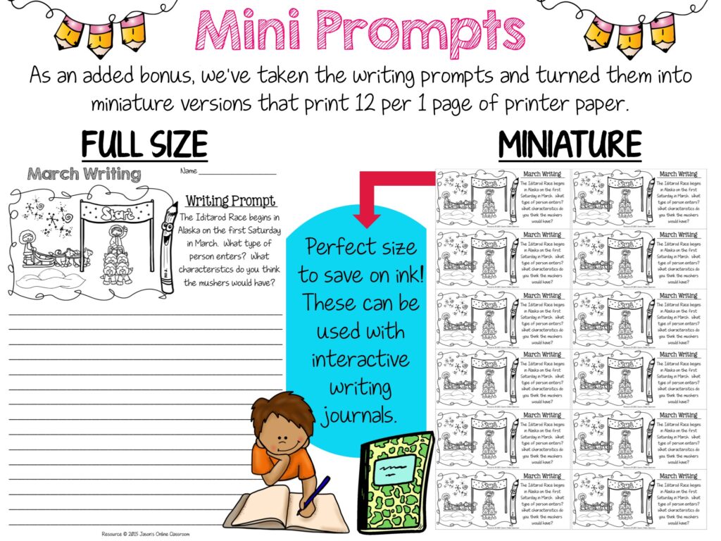 March Picture Writing Prompts (Opinion, Explanatory, Narrative) | Made ...