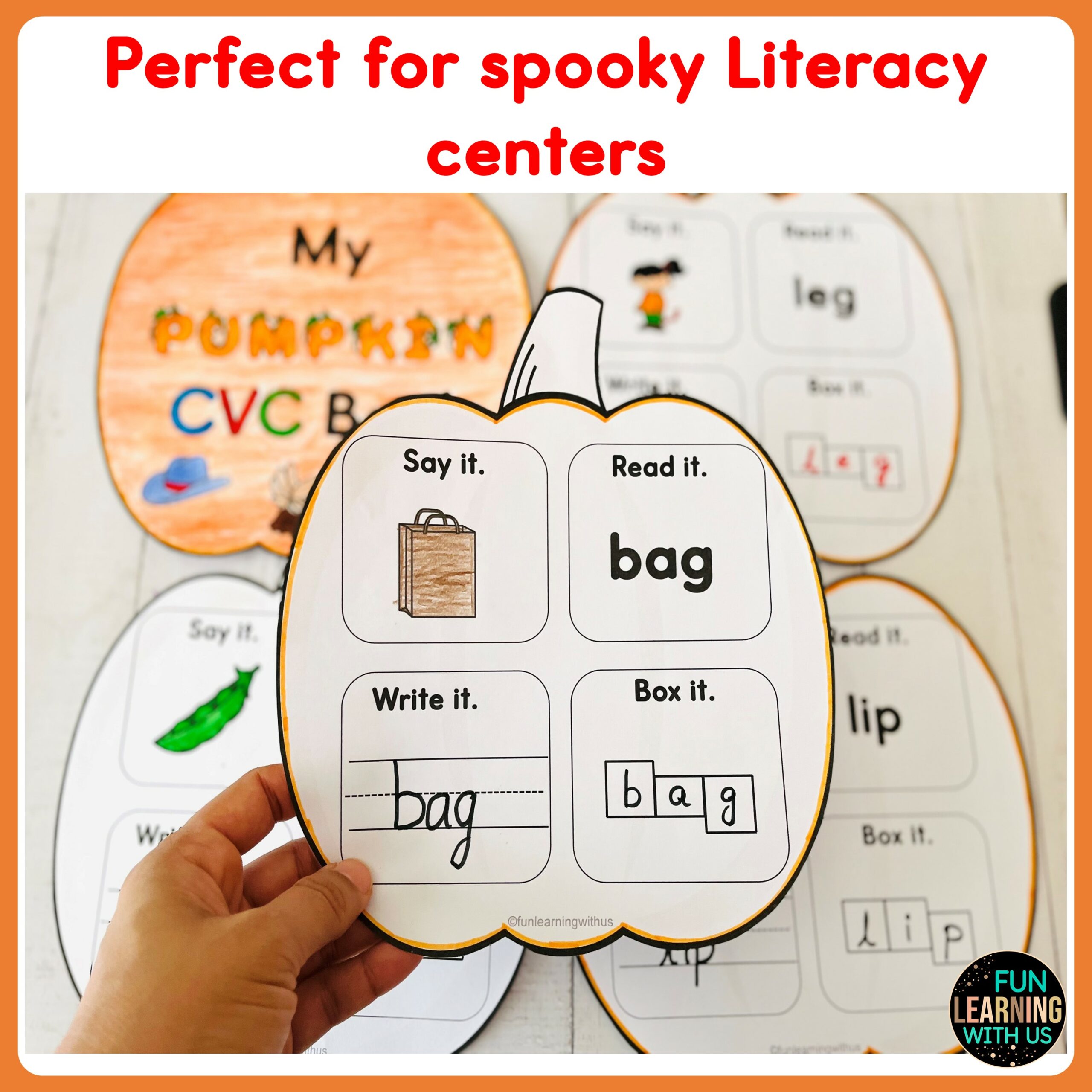 Autumn CVC Worksheets | Fall Pumpkin CVC word building Activity | Made ...