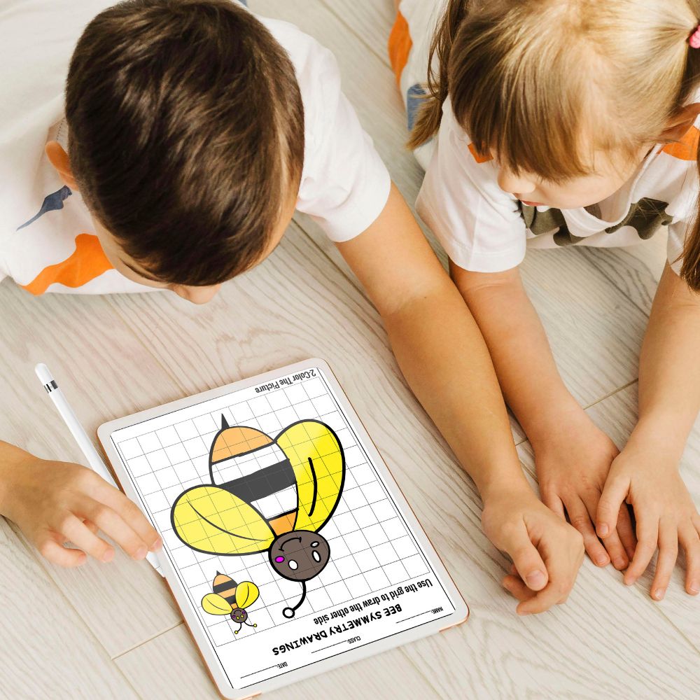 Insects Symmetry Drawing Activity- 2 Levels ,Ladybug,Spider,Cockroach ...