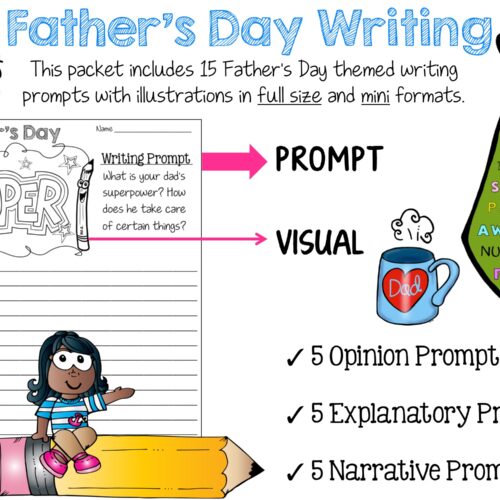 Father's Day Writing Prompts | Made By Teachers