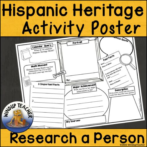 Hispanic Heritage History Month Activity Sheet | Made By Teachers