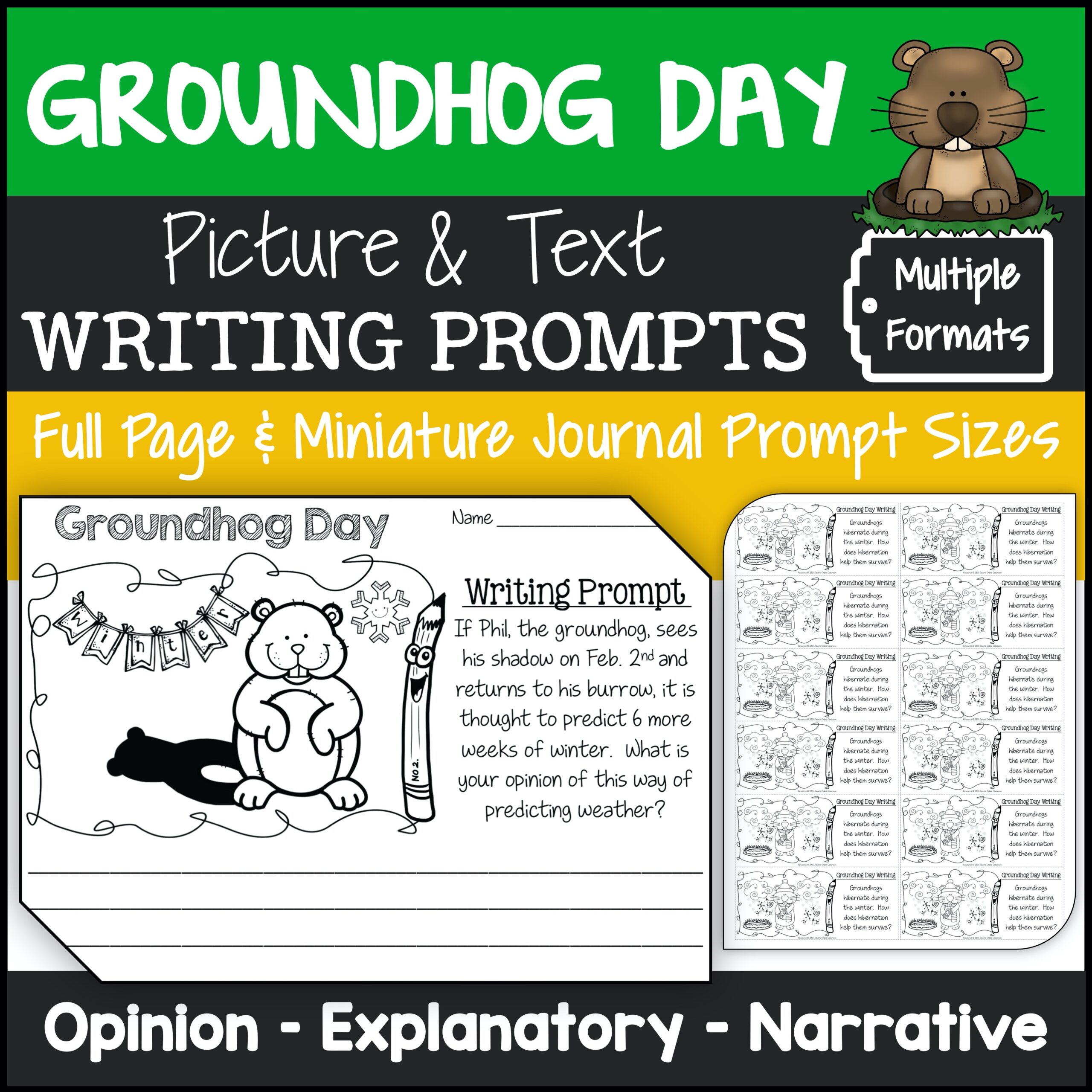 Groundhog Day Writing Prompts | Made By Teachers