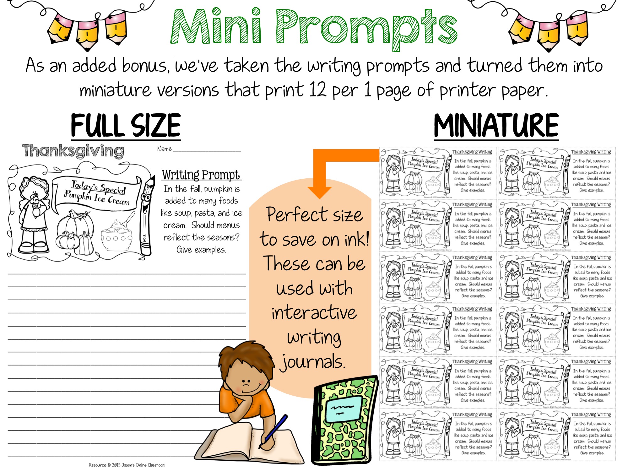 Thanksgiving Writing Prompts | Made By Teachers