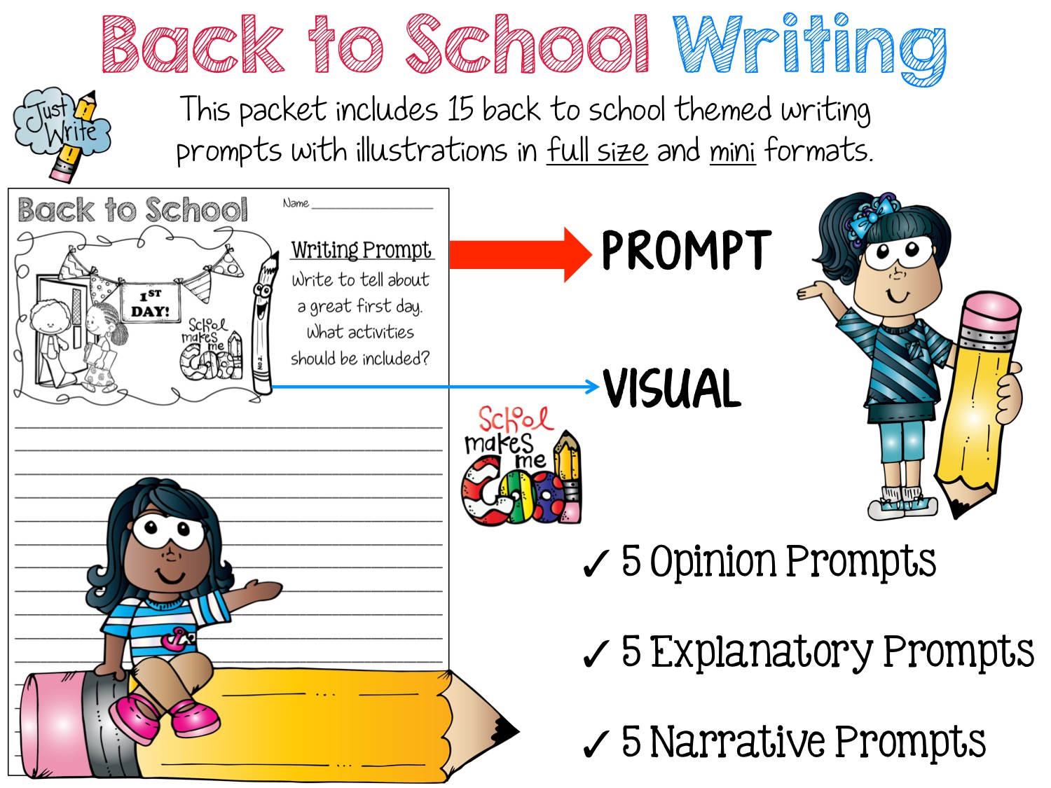Back to School Writing Prompts | Made By Teachers