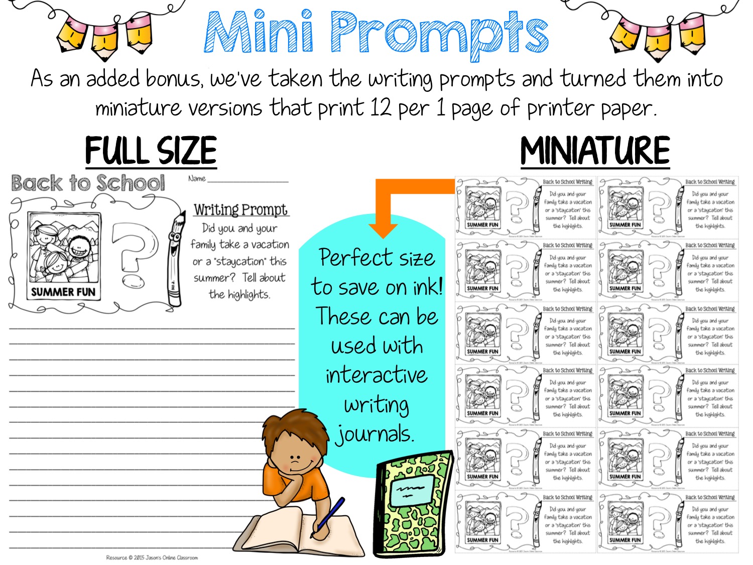 Back to School Writing Prompts | Made By Teachers