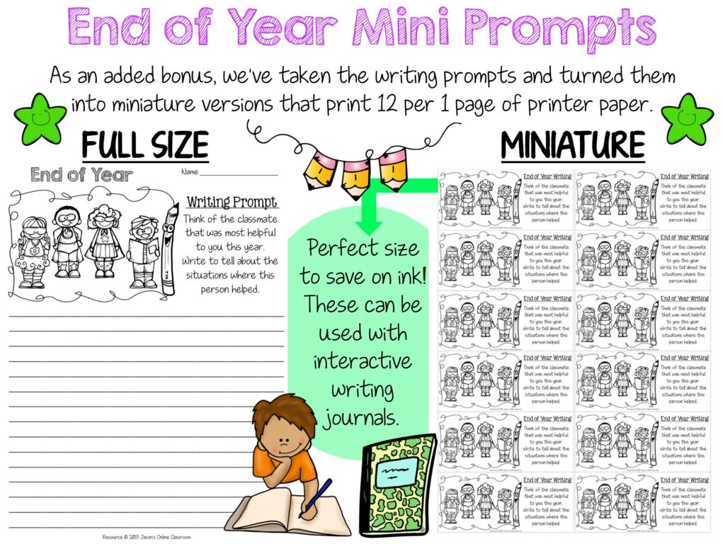 End of the Year Writing Prompts | Made By Teachers
