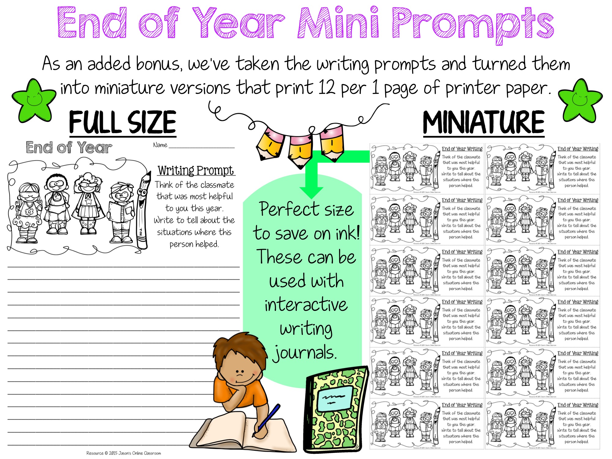 End of the Year Writing Prompts | Made By Teachers