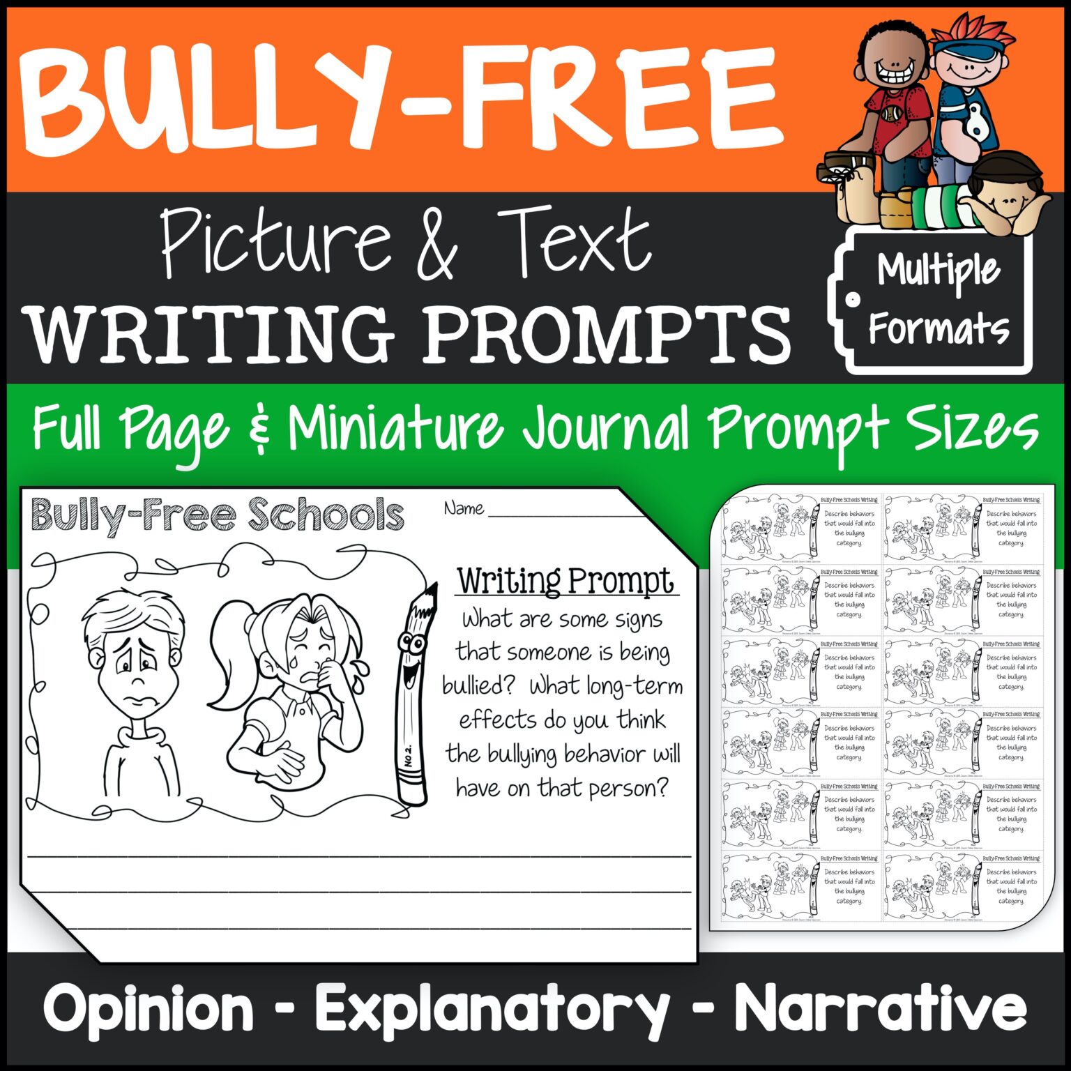 Anti-Bullying Writing Prompts | Made By Teachers