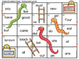 sight words snakes and ladders game bundle | Made By Teachers