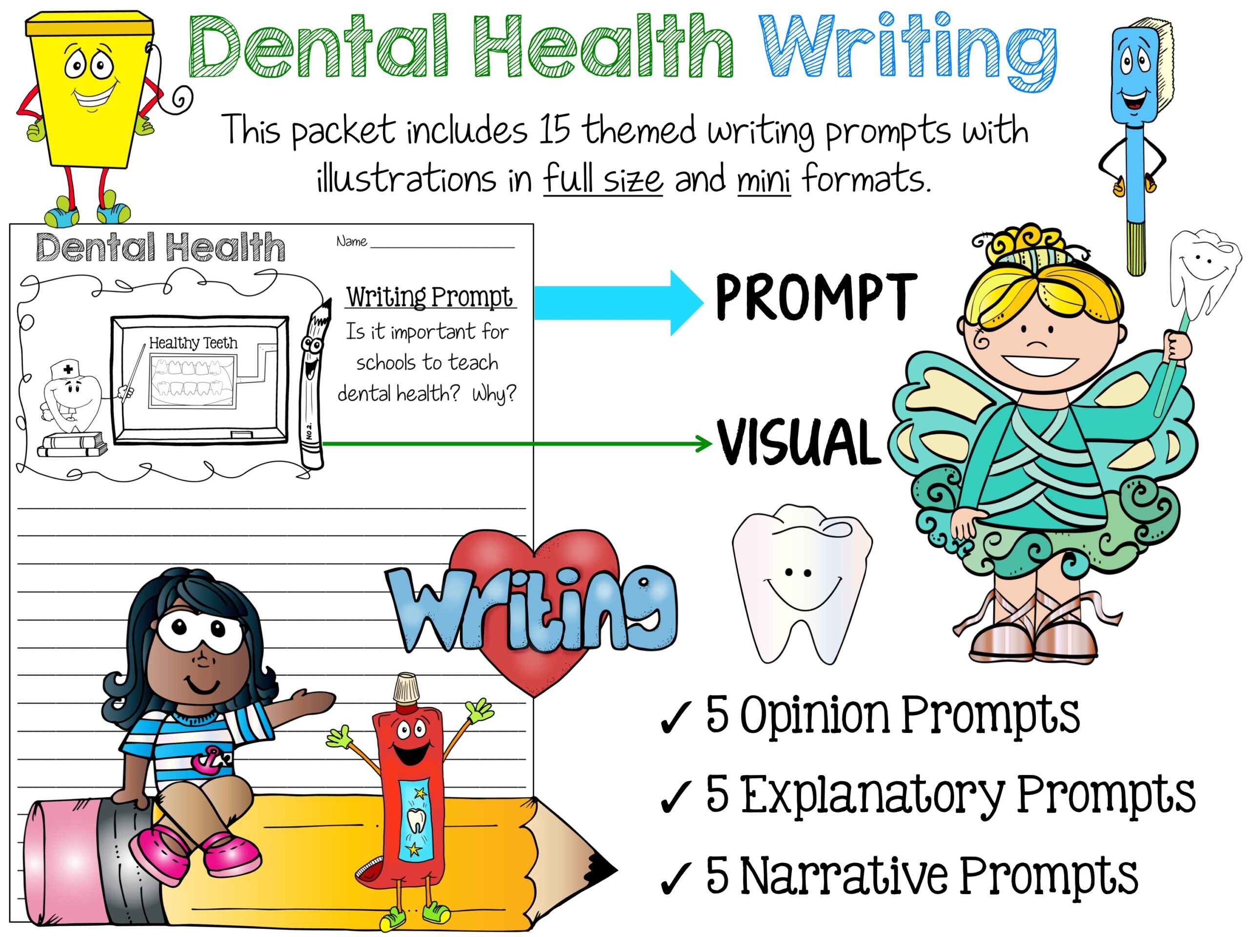 Dental Health Writing Prompts | Made By Teachers