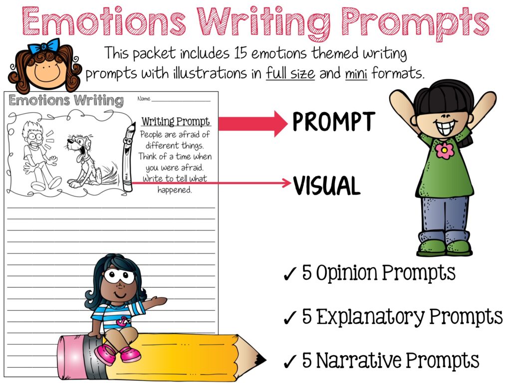 Feelings and Emotions Writing Prompts | Made By Teachers