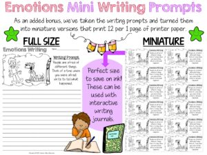 Feelings and Emotions Writing Prompts | Made By Teachers