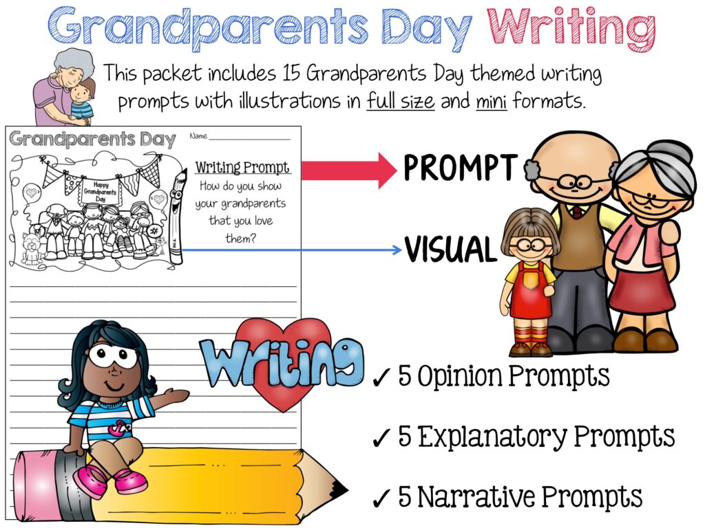 Grandparents Day Writing Prompts - Made By Teachers