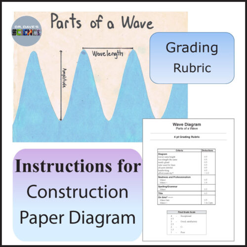 Light Energy Parts of a Wave Diagram and Worksheet | Made By Teachers