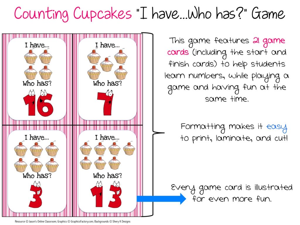 I Have Who Has Counting Game | Made By Teachers