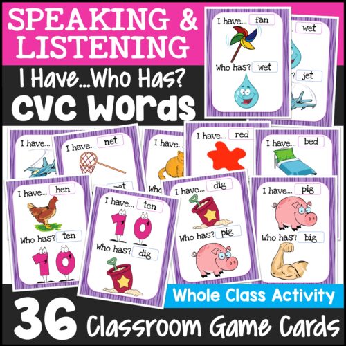 Antonyms I Have Who Has Game | Made By Teachers