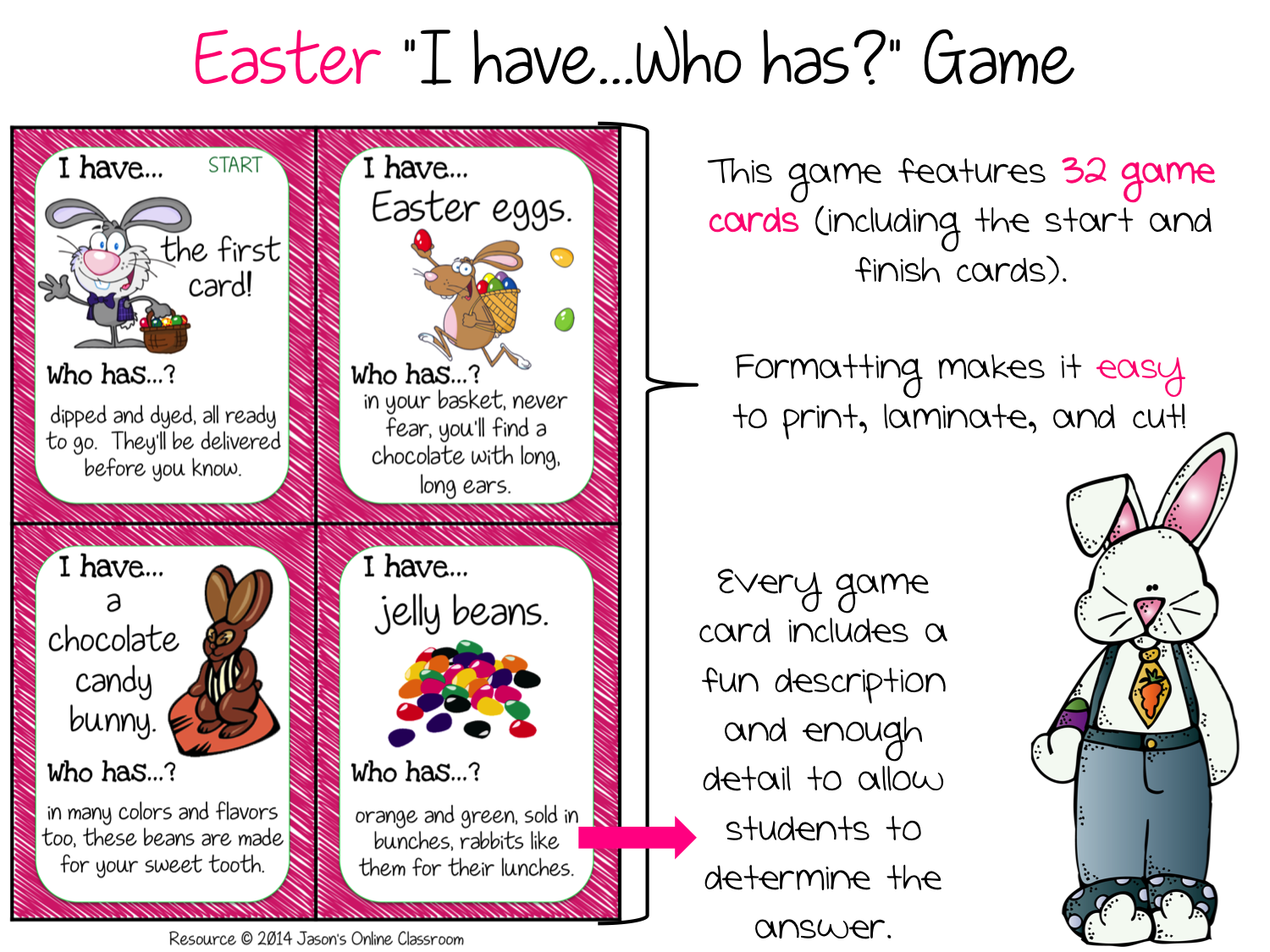 Easter I Have Who Has Game | Made By Teachers