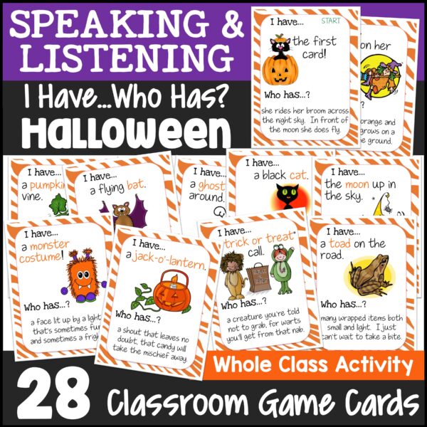 Halloween I Have Who Has Game - Made By Teachers