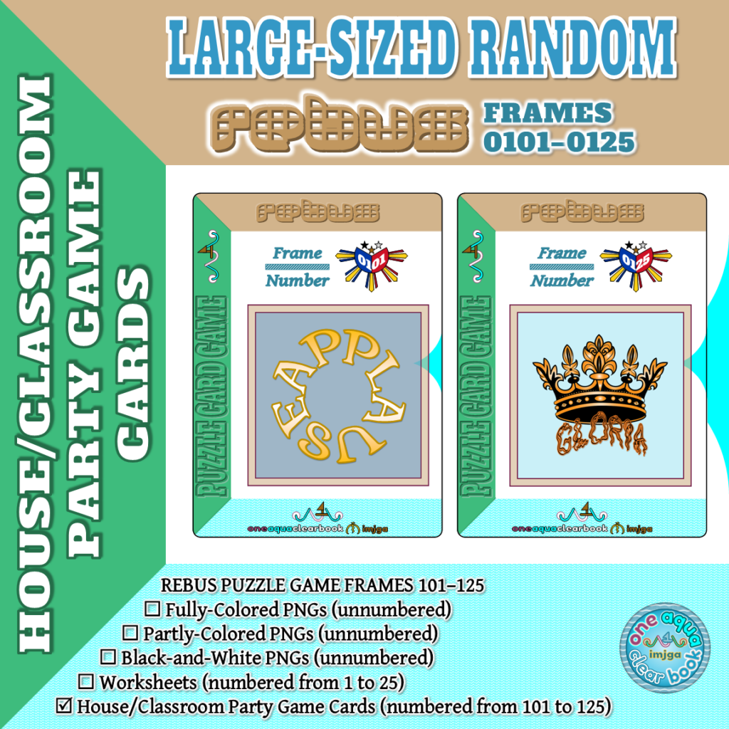 Rebus Puzzle Party Game Cards 101–200 | Made By Teachers