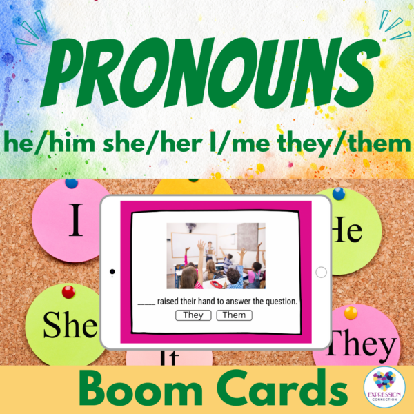 Personal Pronouns 1st to 5th Grade Speech Therapy Boom Cards - Made By ...