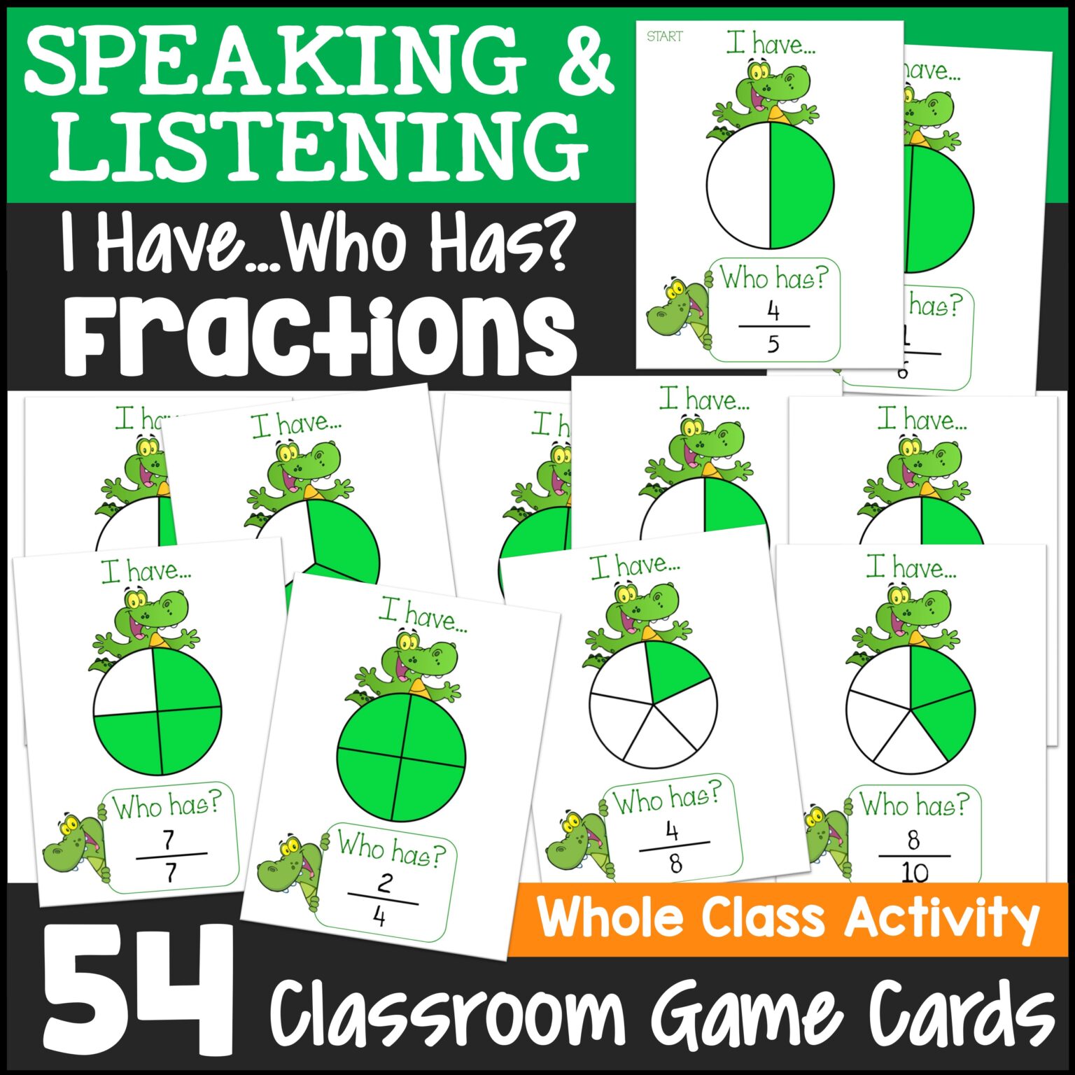 Fractions I Have Who Has Game | Made By Teachers