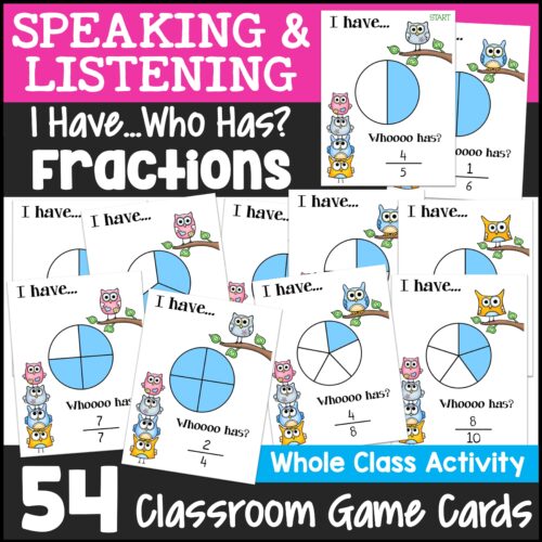Fractions I Have Who Has Game | Made By Teachers