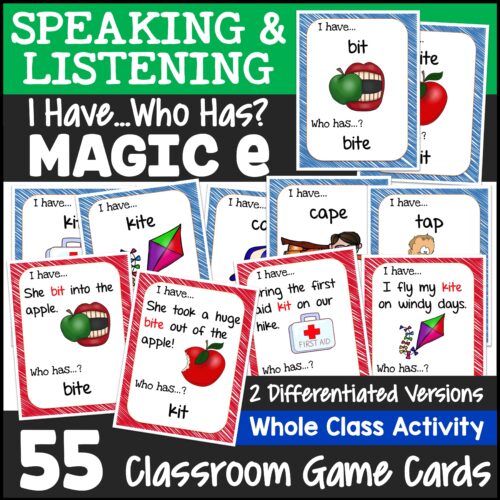 Magic e I Have Who Has Game | Made By Teachers