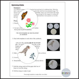 STEM Activities Light Activity Spinning Disk - Made By Teachers