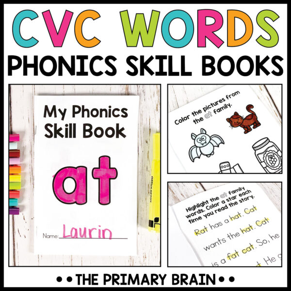 CVC Words Phonics Printable Books | Made By Teachers