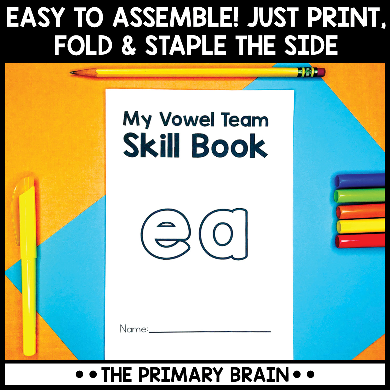 Vowel Teams Phonics Printable Book - Word Family Readerss | Made By ...