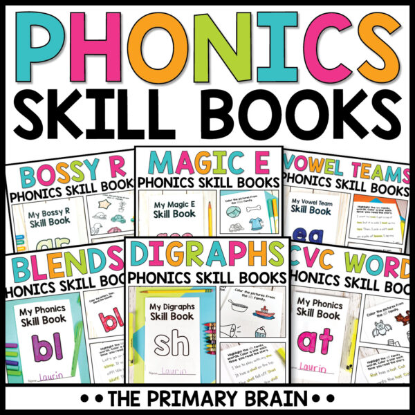 Phonics Skills Printable Books Bundle - Word Family Stories | Made By ...