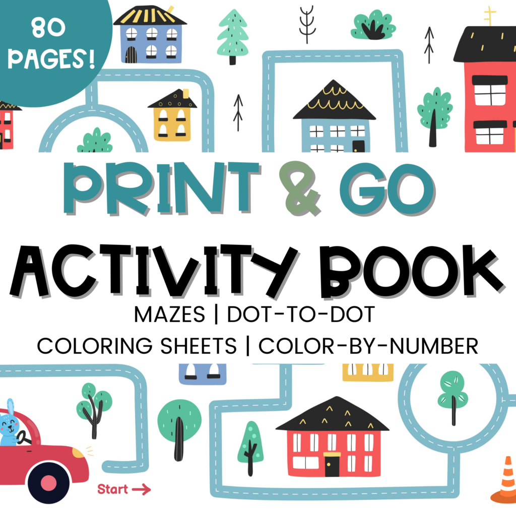 Preschool Activity Sheets - Mazes, Dot-to-Dot, Color By Number ...
