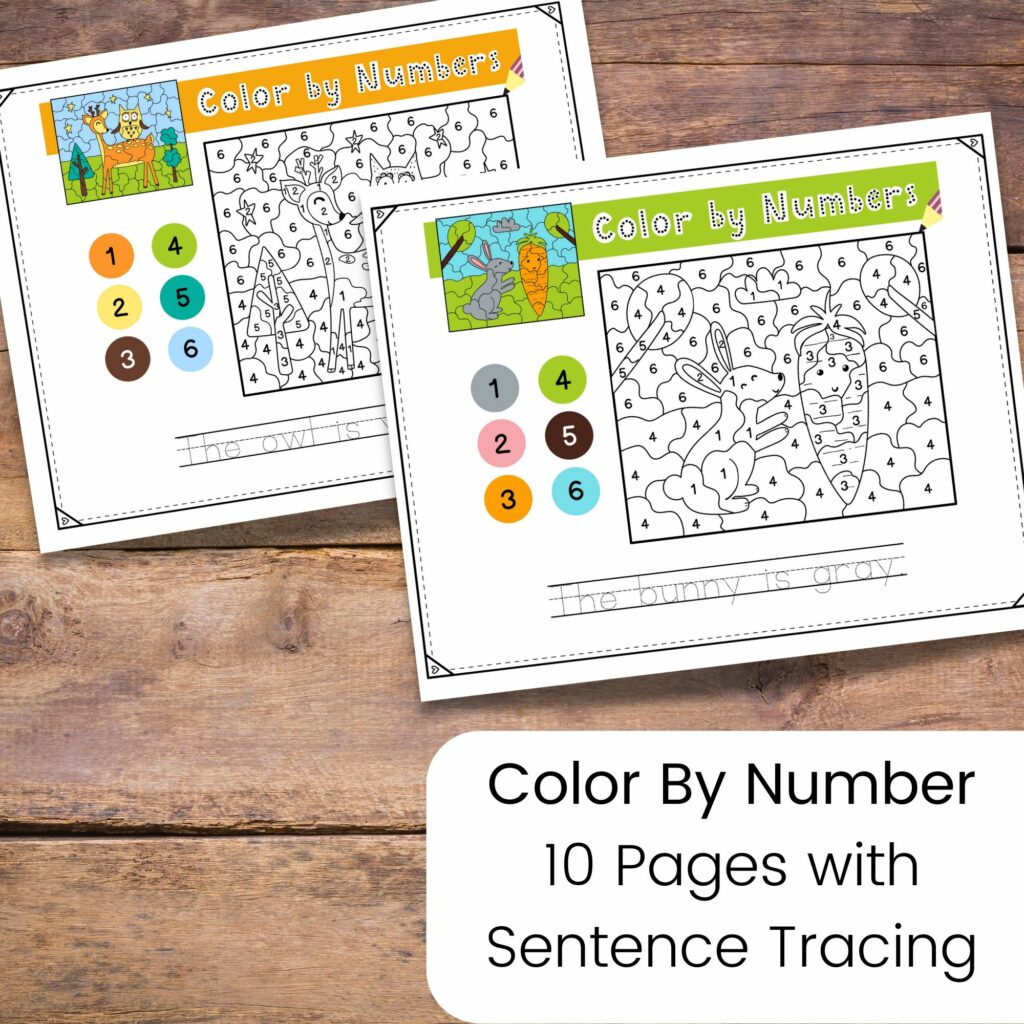 Preschool Activity Sheets - Mazes, Dot-to-Dot, Color By Number ...