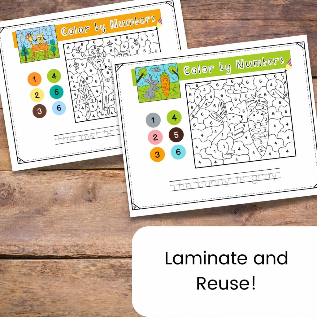 Preschool Activity Sheets - Mazes, Dot-to-Dot, Color By Number ...